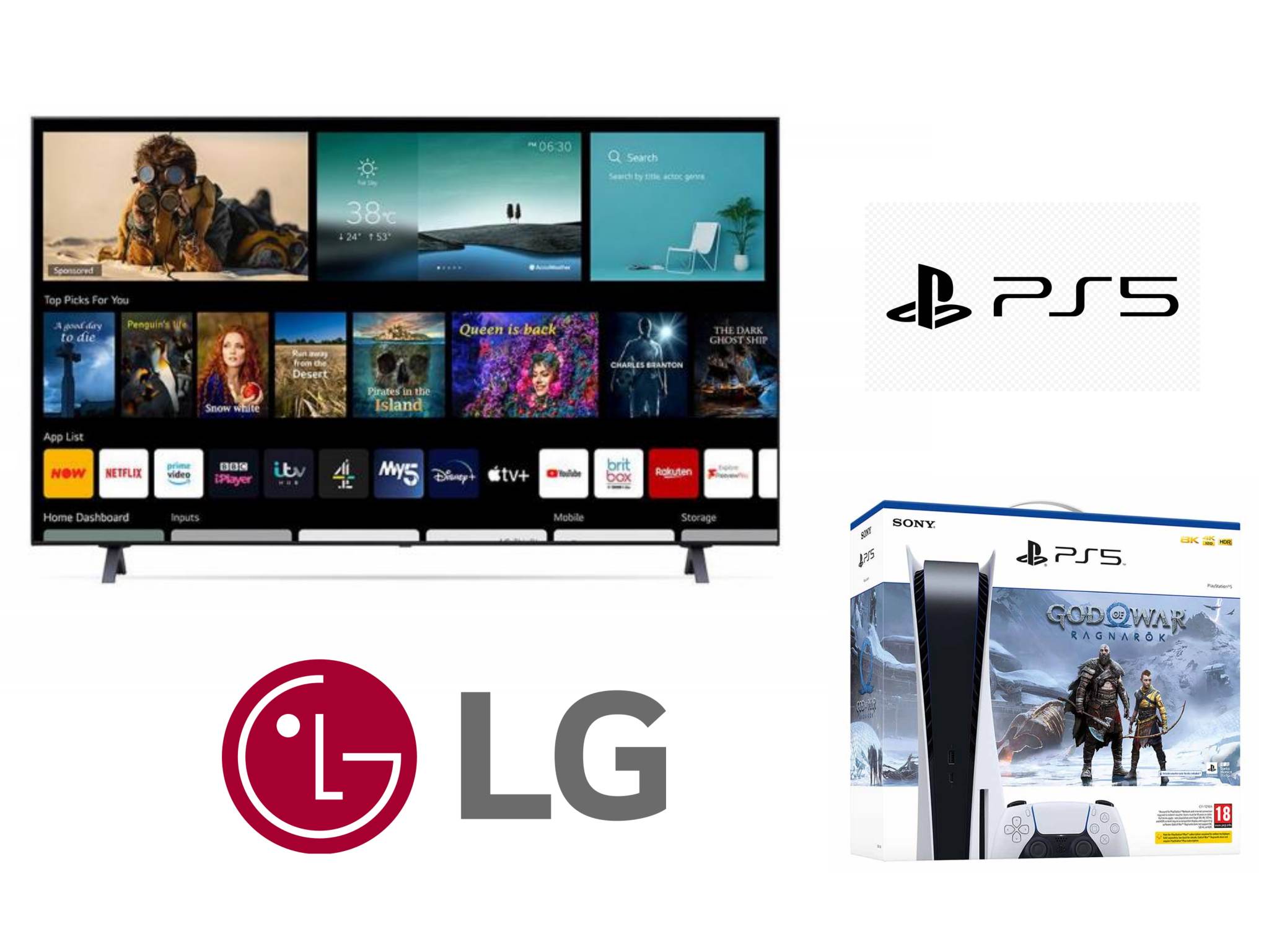 82" 4K LG TV & PS5 God Of War Bundle - R Kings Competitions