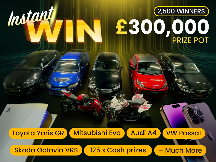 Our Biggest Ever Instant Win Competition - Over 2,500 Prizes