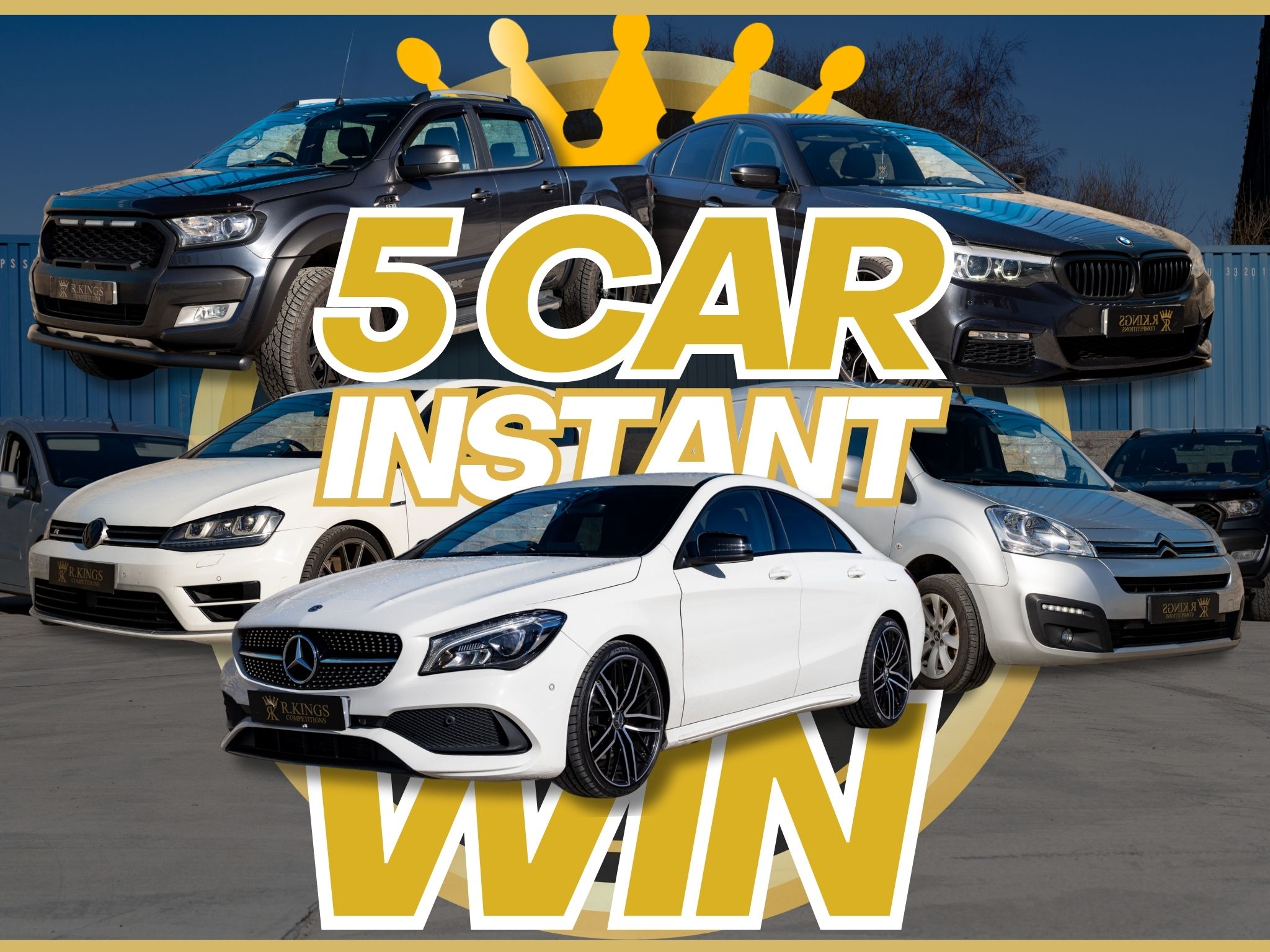3,000+ Prize 5 Car Instant Win Competition - Competitions - R Kings Competitions