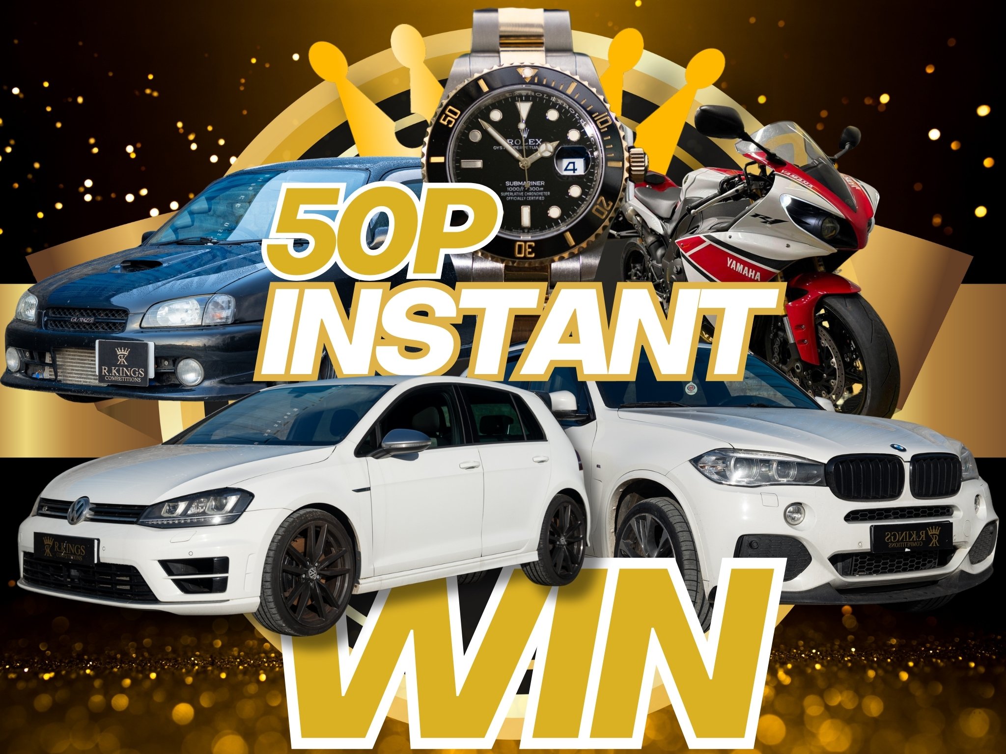 50p Cars & Cash Instant Win Competition April - Competitions - R Kings ...