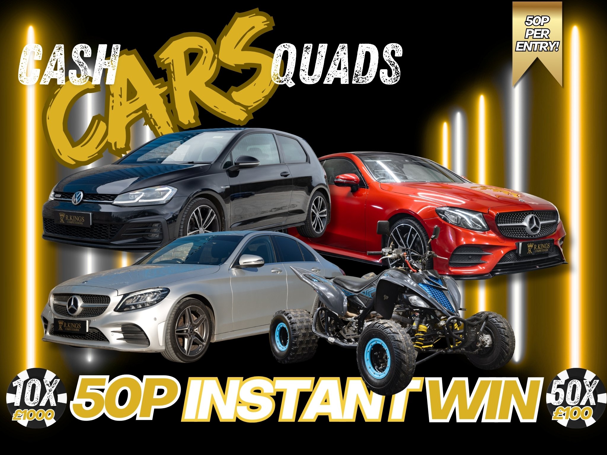 HUGE 50p Cash, Cars & More Instant Win Competition - Competitions - R ...